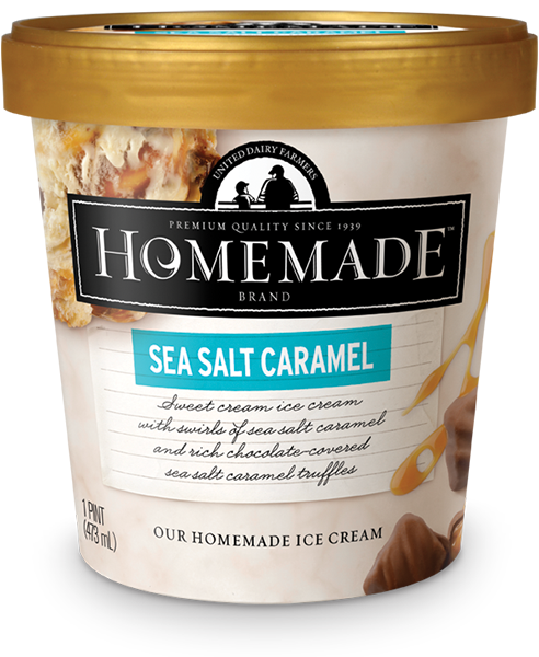 Sea Salt Caramel – Homemade Brand Ice Cream